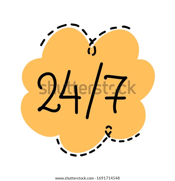 Vector Lettering Illustration 247 Text Isolated Stock Vector (Royalty ...