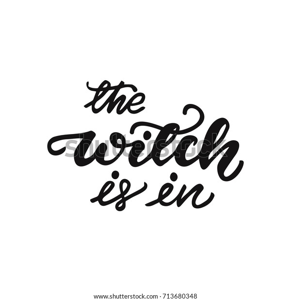 Vector Lettering Witch Stock Vector (Royalty Free) 713680348 | Shutterstock