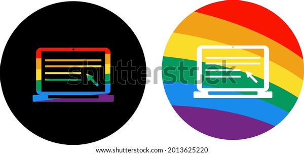 Vector Lgbt Communication Icons Stock Vector (Royalty Free) 2013625220 ...