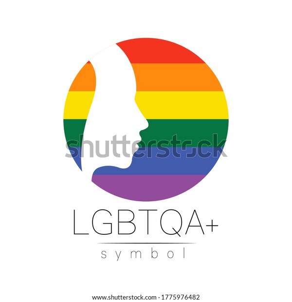 Vector Lgbtqa Logo Symbol Pride Flag Stok Vektör (Telifsiz) 1775976482 ...