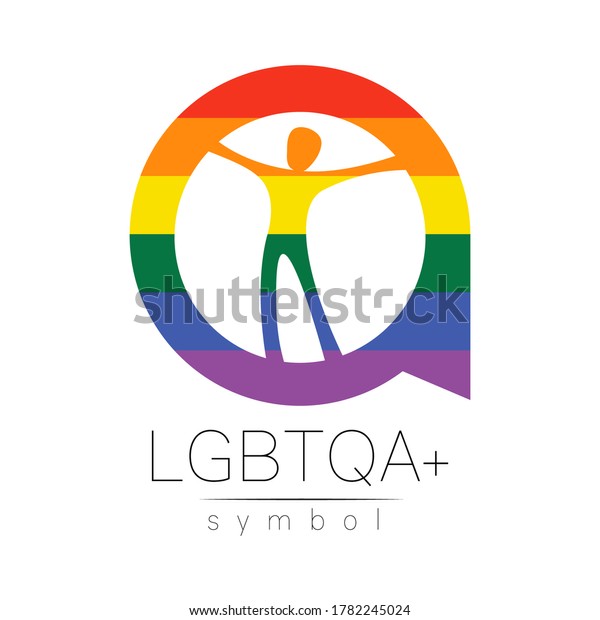Vector Lgbtqa Logo Symbol Pride Flag Stock Vector (Royalty Free ...