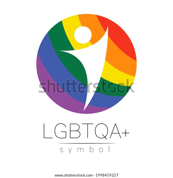 Vector Lgbtqa Logo Symbol Pride Flag Stok Vektör (Telifsiz) 1998459227 ...