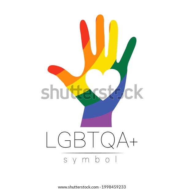 Vector Lgbtqa Logo Symbol Pride Flag Stock Vector (Royalty Free ...
