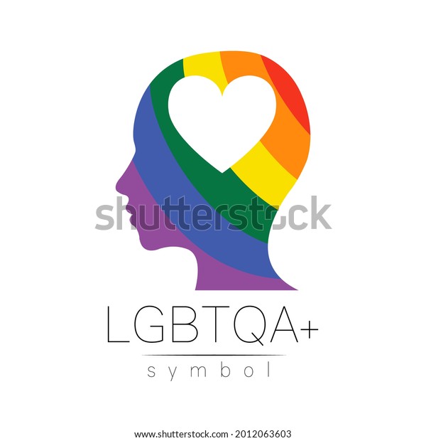 Vector Lgbtqa Logo Symbol Pride Flag Stock Vector (Royalty Free ...