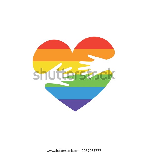 Vector Lgbtqa Logo Symbol Pride Flag Stock Vector (Royalty Free ...