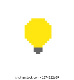 Vector Light Bulb Pixel Art Stock Vector (Royalty Free) 1374822689 ...