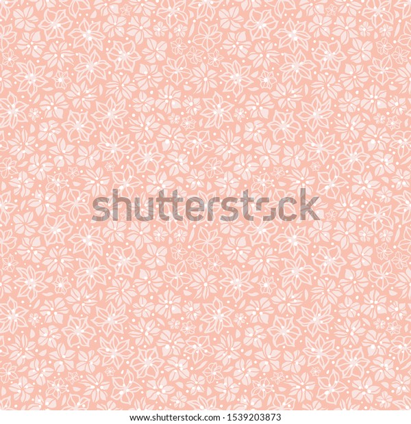 Vector Light Pink Hand Drawn Flower Stock Vector (Royalty Free ...