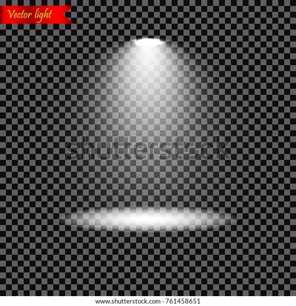 Vector Light Source On Transparent Background Stock Vector (Royalty ...