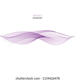 Vector Lilac Wave On White Background Stock Vector (Royalty Free ...