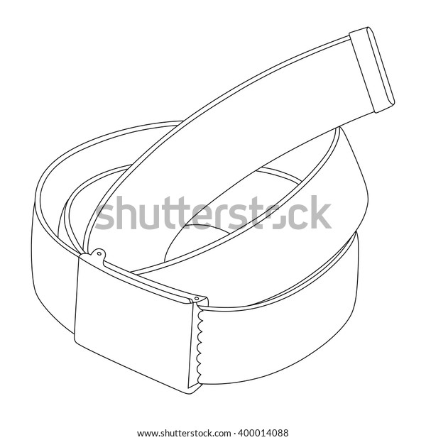Vector Line Art Belt Handdrawn Illustration Stock Vector (Royalty Free ...
