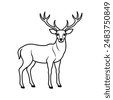 19+ Thousand Stag Outline Royalty-Free Images, Stock Photos & Pictures ...
