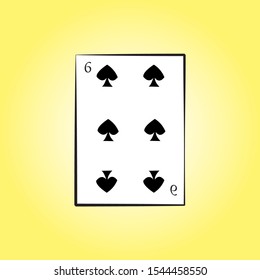 Vector Line Card Spades Art Stock Vector (Royalty Free) 1544458550 ...
