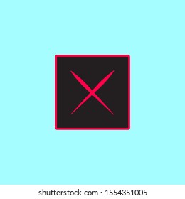 Vector Line Cross Symbol Art Stock Vector (Royalty Free) 1554351005 ...