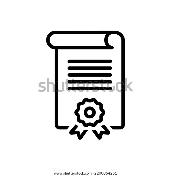 Vector Line Icon Charter Stock Vector (Royalty Free) 2200064251 ...