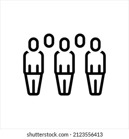 Vector Line Icon Customers Stock Vector (Royalty Free) 2123556413 ...