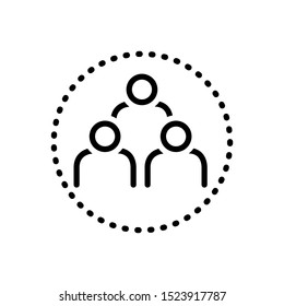Conference Outline Icon On White Background Stock Vector (Royalty Free ...