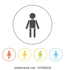 Vector Line Icon Human Set Pictograms Stock Vector (Royalty Free ...