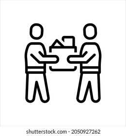 Vector Line Icon Receive Stock Vector (Royalty Free) 2050927262 ...