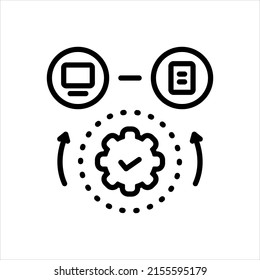 Vector Line Icon Standards Stock Vector (Royalty Free) 2155595179 ...