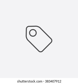 Vector Line Tag Icon Stock Vector (Royalty Free) 383407912 | Shutterstock