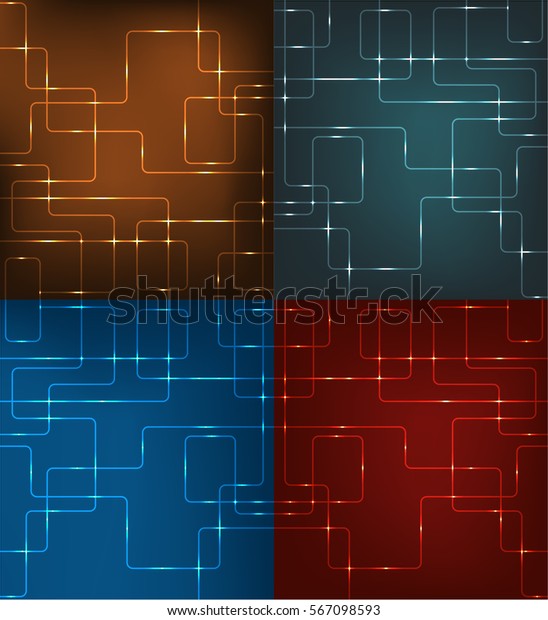 Vector Line Techno Texture Abstract Light Stock Vector (Royalty Free ...