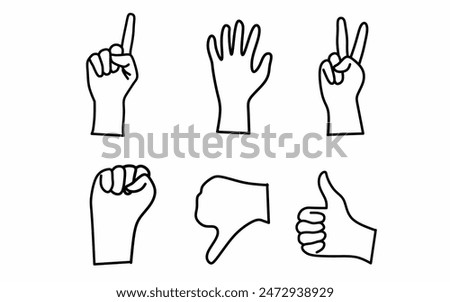 Hand Outline | Free download on ClipArtMag