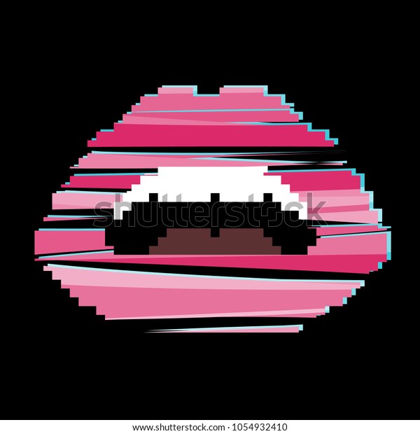 Vector Lips Open Mouth Pixel Art 스톡 벡터(로열티 프리) 1054932410 | Shutterstock