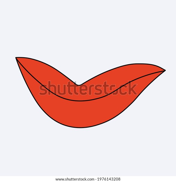 Vector Lips Sticker Punk Mouth Funky Stock Vector (Royalty Free ...
