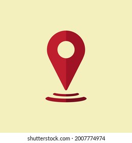 Vector Location Icon Red Color Map: เวกเตอร์สต็อก (ปลอดค่าลิขสิทธิ์ ...
