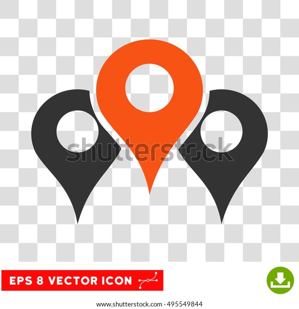Vector Locations Eps Vector Pictogram Illustration Stock Vector ...