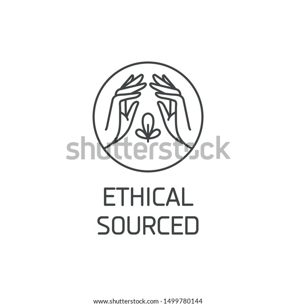 Vector Logo Badge Icon Natural Organic Stock Vector (Royalty Free ...