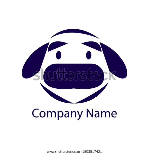 Vector Logo Bulldog Simple Elegant Design Stock Vector (Royalty Free ...
