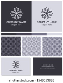 Vector Logo Business Card Layout Stock Vector (Royalty Free) 1548053828 ...