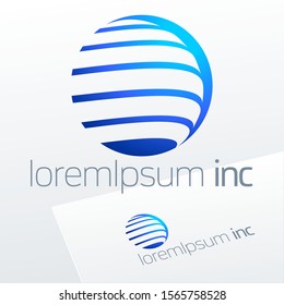 Abstract Vector Sign Sphere Shape Logo Stock Vector (Royalty Free ...