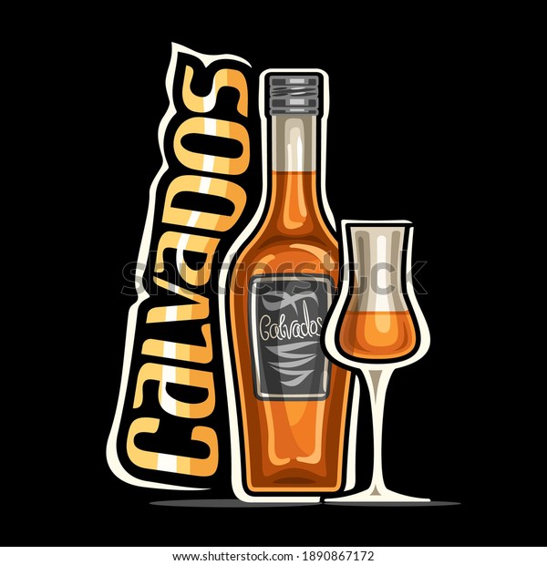 Vector Logo Calvados Illustration Brown Classic Stock Vector (Royalty ...