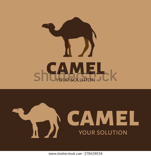 Vector logo camel. Brand logo in the shape of a camel