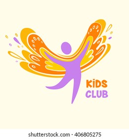 Vector Logo Child Club Development Center Stock Vector (Royalty Free ...