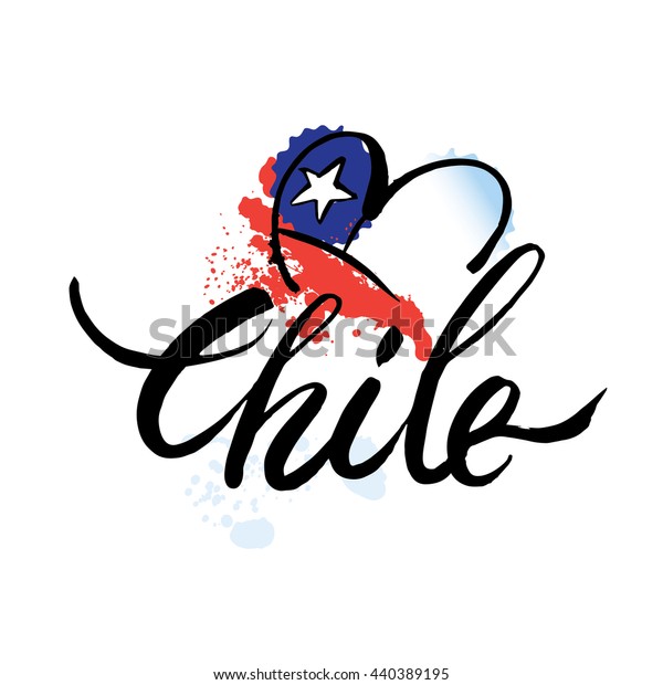 Logo vectorial Chile, bandera nacional, símbolo república de Chile ...