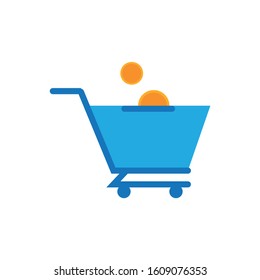 Vector Logo Concept Smart Shopping Blue Stock Vector (Royalty Free ...