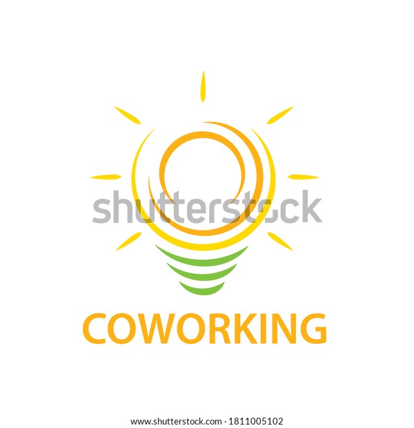 Vector Logo Coworking Place Work Stock Vector (Royalty Free) 1811005102 ...