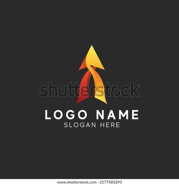 Vector Logo Design Business Arrow Sign Stock Vector (Royalty Free ...