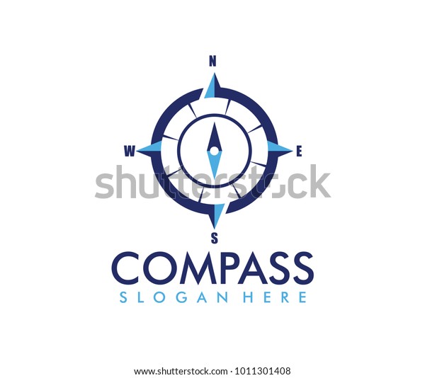 Vector Logo Design Compass Adventure Outdoor Stock Vector (Royalty Free ...
