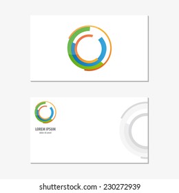 Vector Logo Design Element Business Card Stock Vector (Royalty Free ...