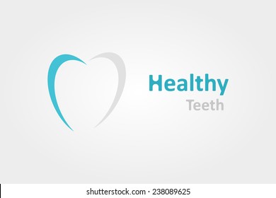 Vector Logo Design Element Healthy Teeth Stock Vector (Royalty Free ...