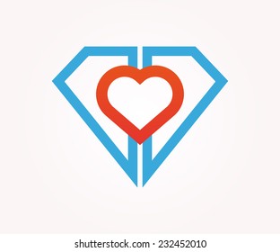 13,507 Diamond heart logo Images, Stock Photos & Vectors | Shutterstock