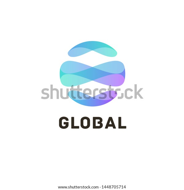 Vector Logo Design Template Business Global Stock Vector (Royalty Free ...