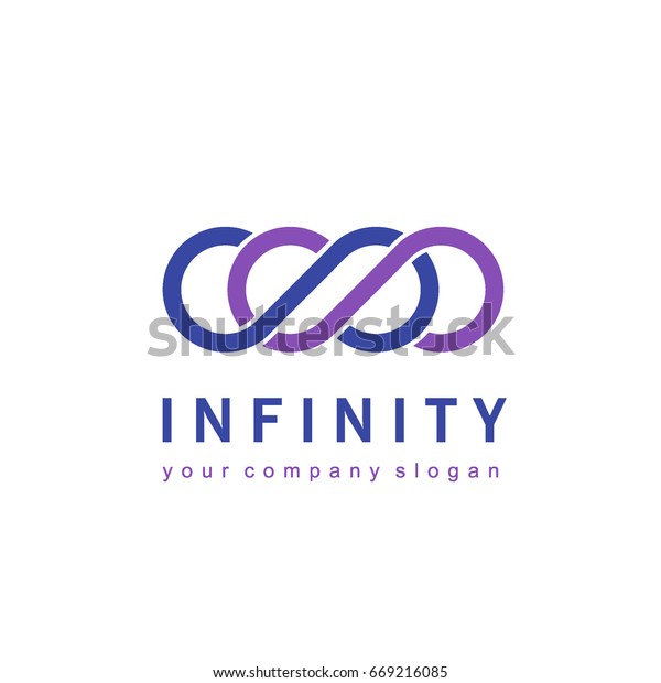 Vector Logo Design Template Business Infinity Stock Vector (Royalty ...