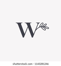 Vector Logo Design Template W Letter Stock Vector (Royalty Free ...