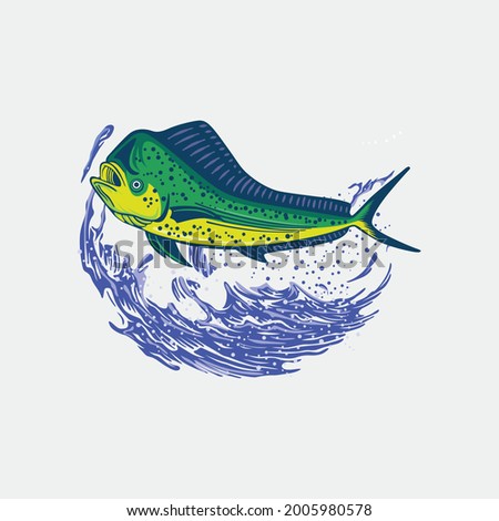 Mahi Mahi Drawing | Free download on ClipArtMag