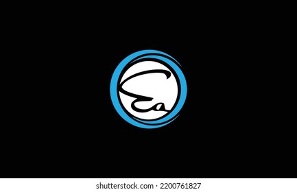 Vector Logo Ea Initial Letter Design Stock Vector (Royalty Free ...